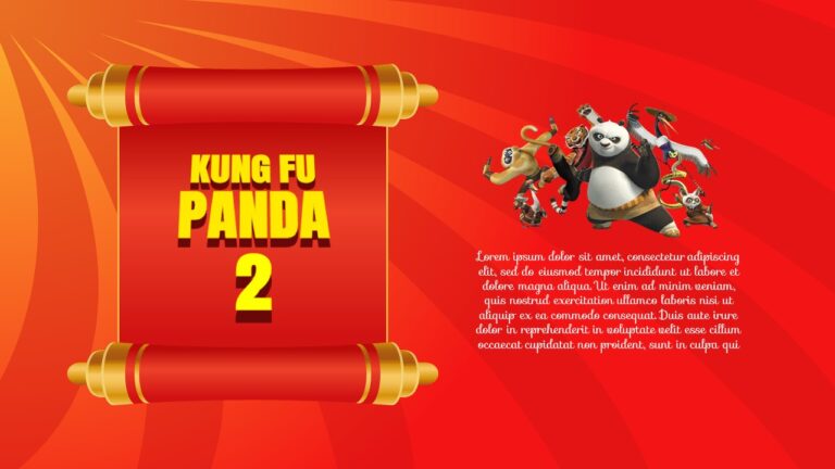 Free Kung Fu Panda Movie Template