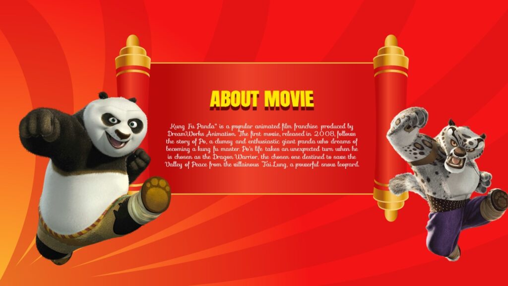 Free Kung Fu Panda Movie Template