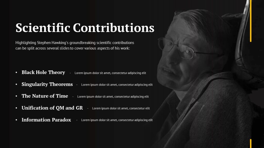 Free Stephen Hawking PPT Template & Google Slides Themes