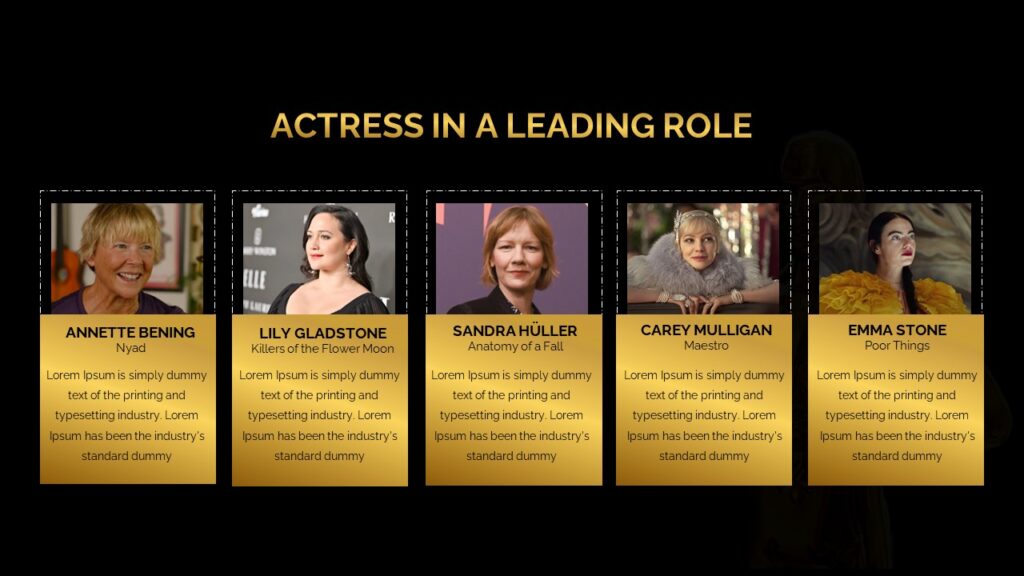 Free Oscars 2024 Template for Google Slides & PowerPoint