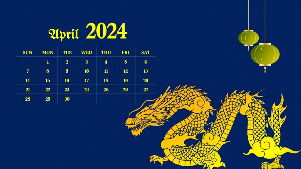Free Chinese Lunar New Year 2024 Calendar Template