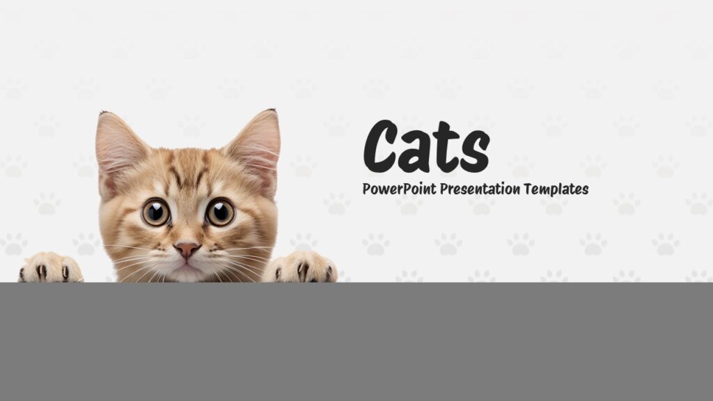 Free Cat PowerPoint Template & Google Slides Themes