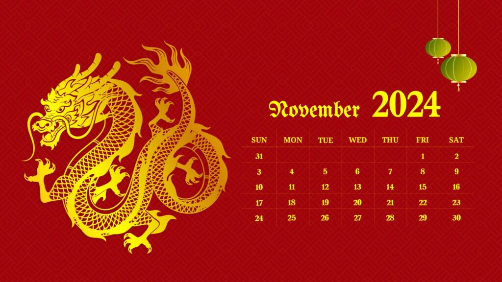 Free Chinese Lunar New Year 2024 Calendar Template