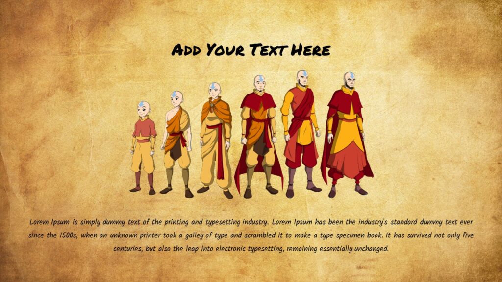 Free Avatar The Last Airbender Anime Template for PPT & Google Slides