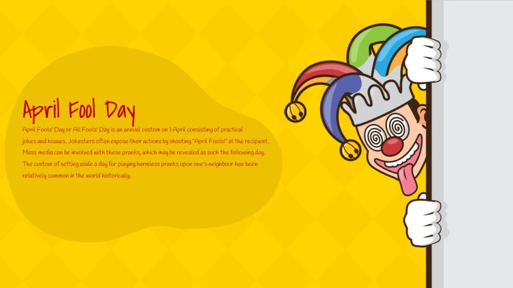 Free April Fools PowerPoint Template and Google Slides Theme