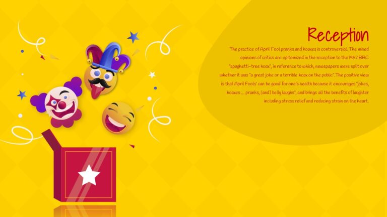 Free April Fools PowerPoint Template and Google Slides Theme