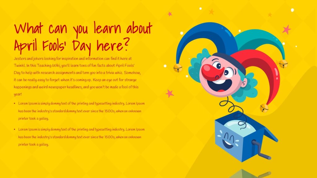 Free April Fools PowerPoint Template and Google Slides Theme