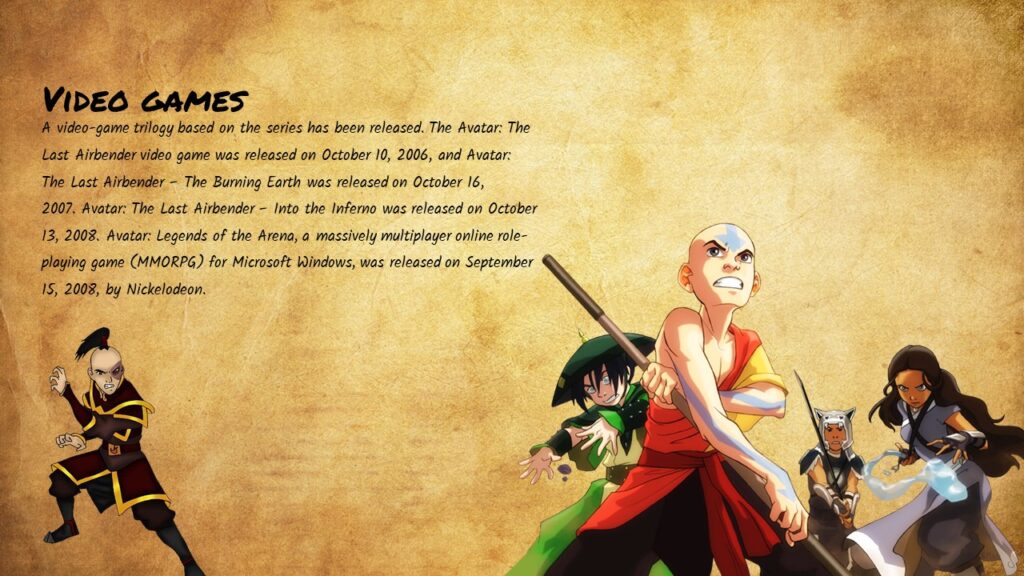 Free Avatar The Last Airbender Anime Template for PPT & Google Slides