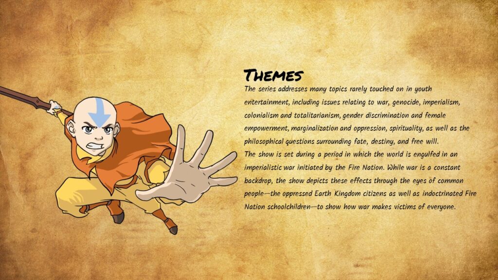 Free Avatar The Last Airbender Anime Template for PPT & Google Slides