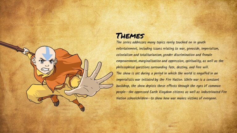 Free Avatar The Last Airbender Anime Template for PPT & Google Slides
