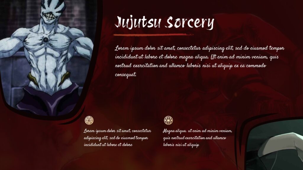 Free Jujutsu Kaisen Anime Google Slides And PPT Template