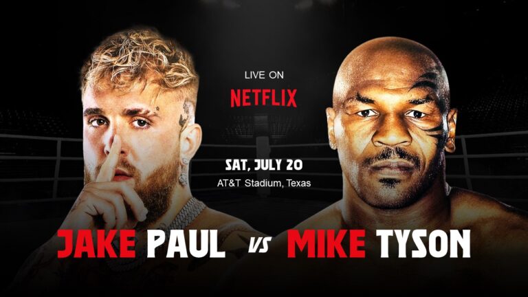 Free Mike Tyson Vs Jake Paul Fight Template PPT & Google Slides