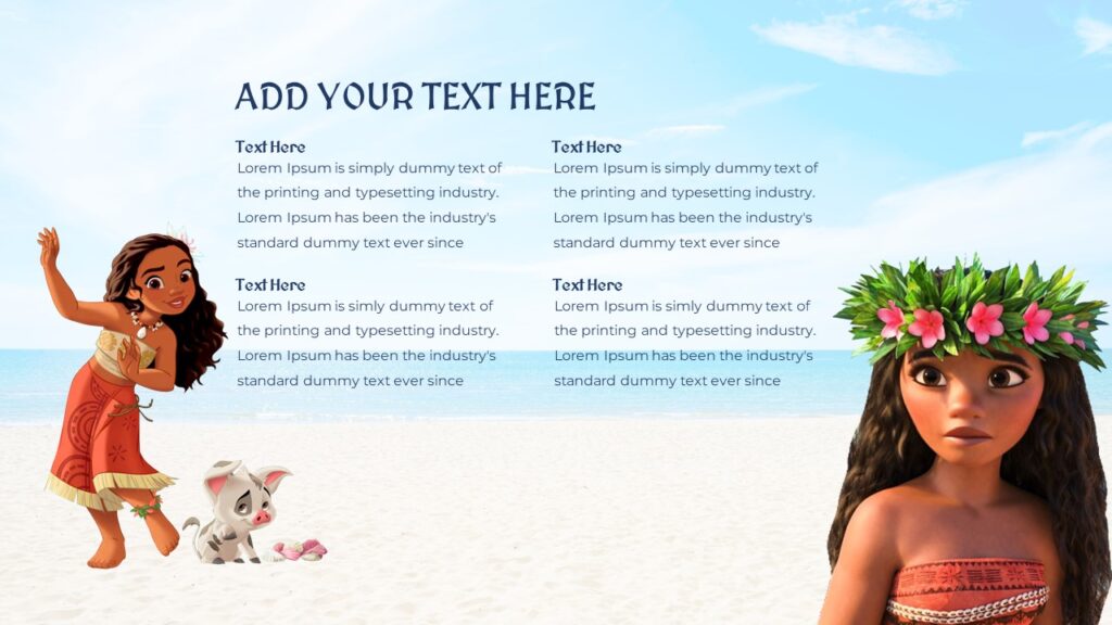 Free Moana Presentation PowerPoint Template & Google Slides