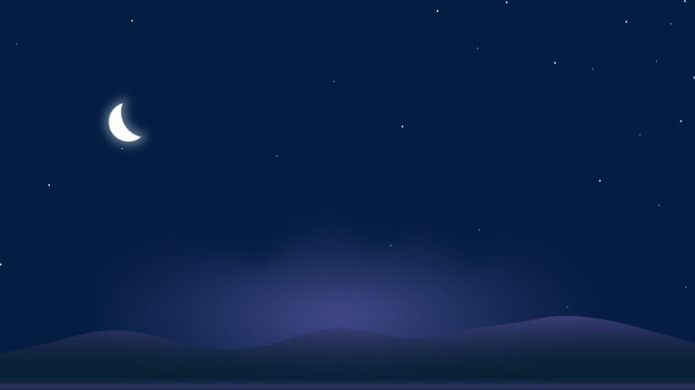 Free Night Sky PowerPoint Background And Google Slides
