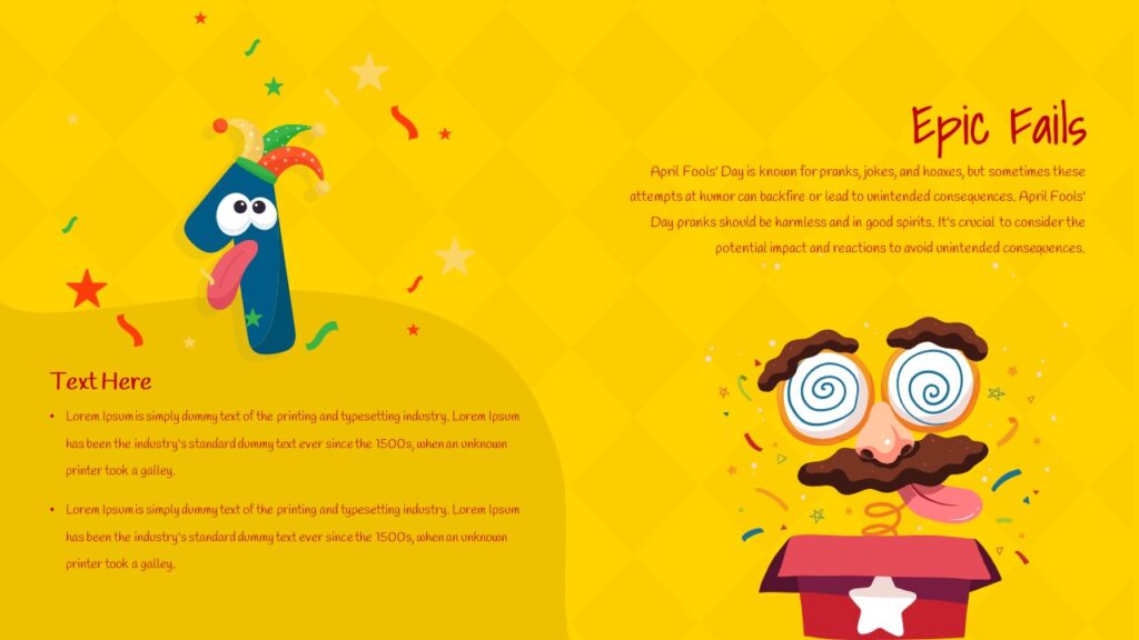 Free April Fools PowerPoint Template and Google Slides Theme