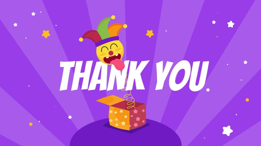Download Free Funny Thank You PPT Presentation & Google Slides