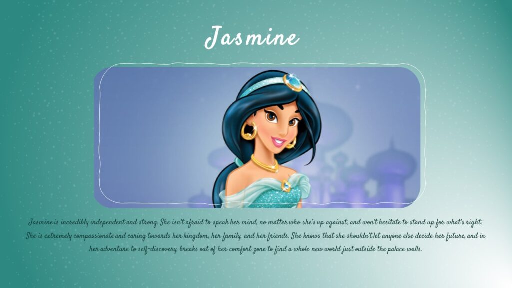 Free Disney Princess Jasmine PPT Template & Google Slides