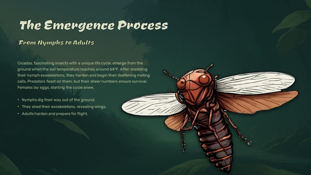 Free Cicadas Emerge 2024 PowerPoint Template & Google Slides