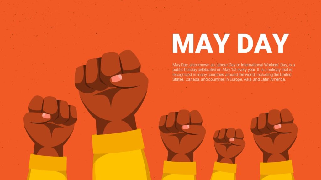 May Day Presentation Template | Free PowerPoint Template & Google Slides