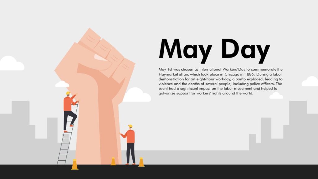May Day Presentation Template | Free PowerPoint Template & Google Slides
