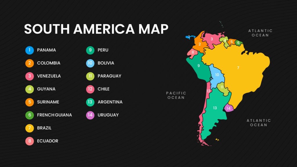 Free Editable South America Map | PowerPoint & Google Slides