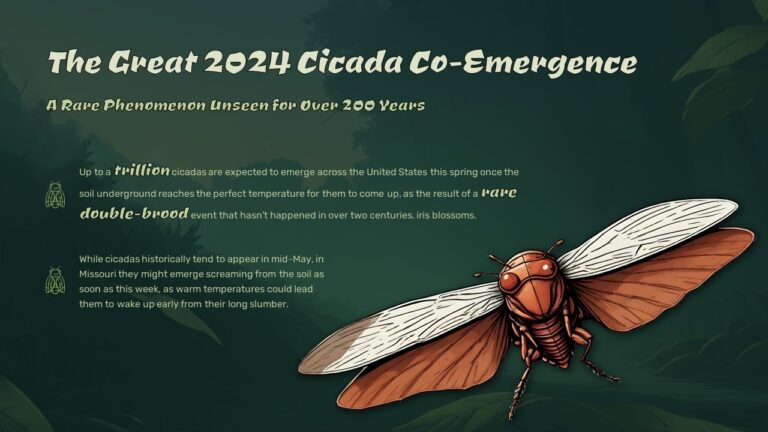 Free Cicadas Emerge 2024 PowerPoint Template & Google Slides