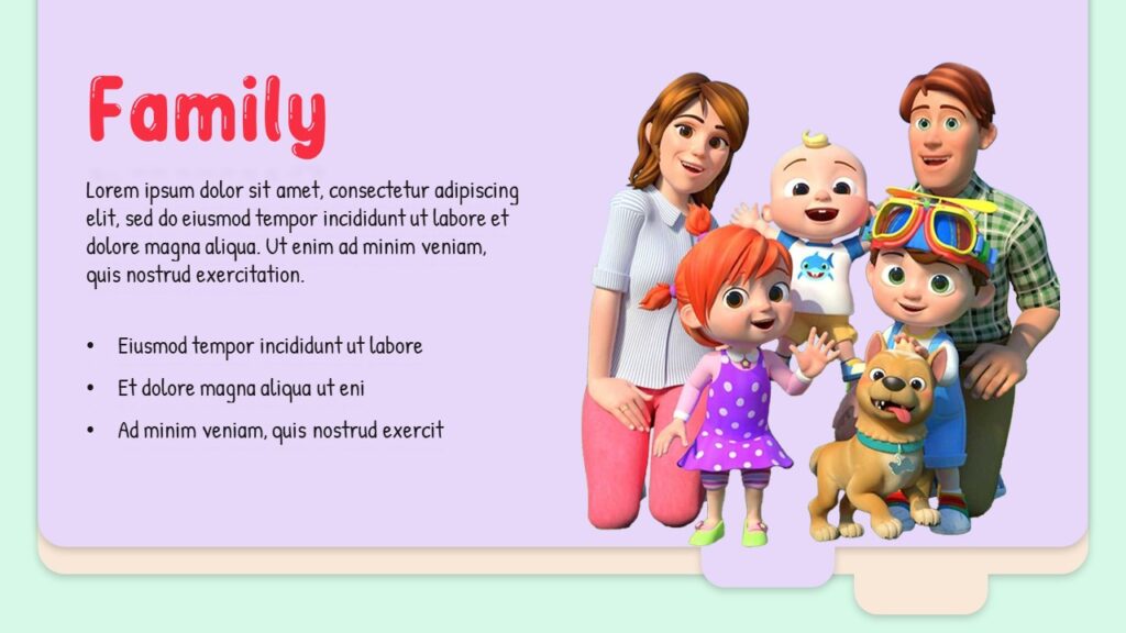 Free Animated Cocomelon PowerPoint Template and Google Slides