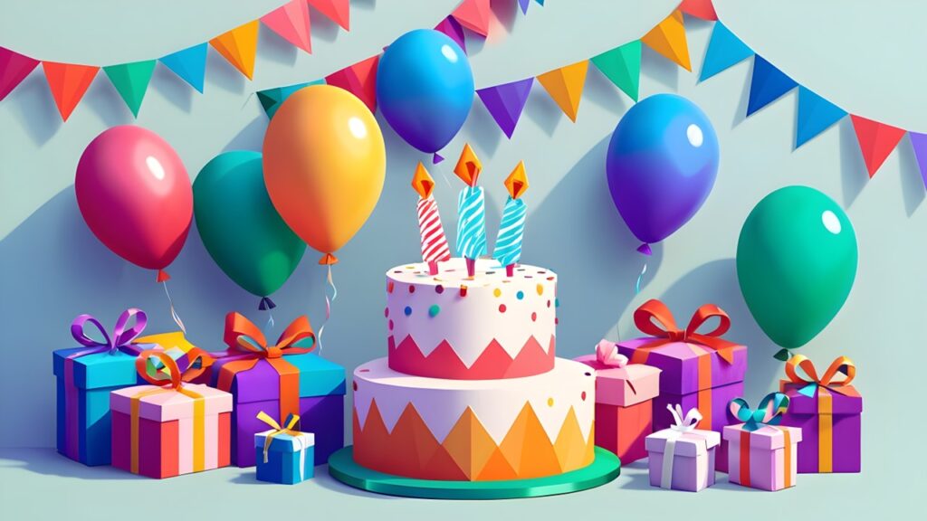 Innovative Birthday Cake PPT Presentation Template and