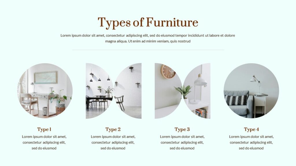 Free Furniture Slideshow Presentation Templates with Animation