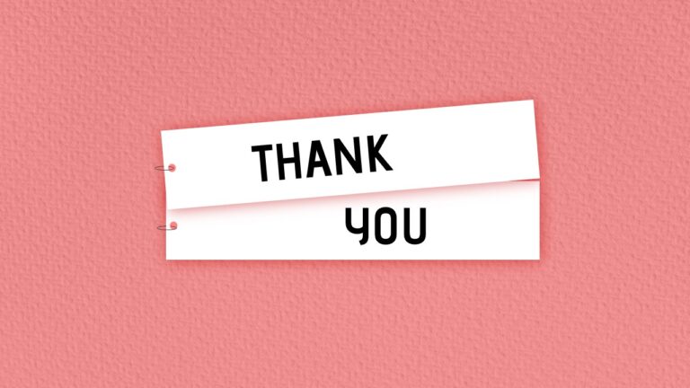 Free Simple Thank You Slides - SlideChef