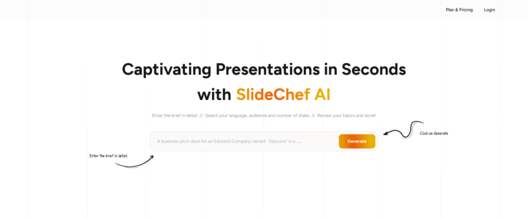 Alternatives To Gamma AI To Make Presentation Super Easy - SlideChef