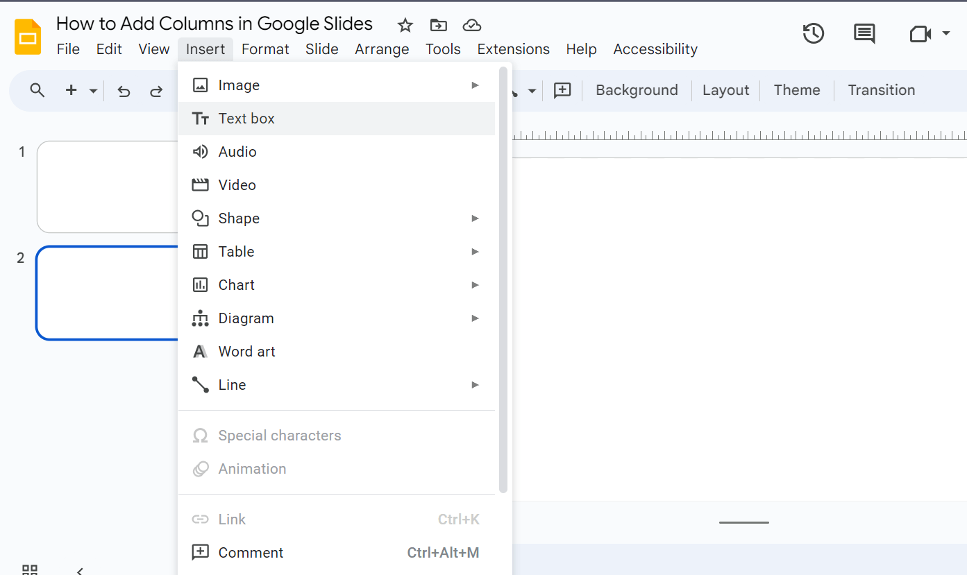 How to Make Columns in Google Slides (Easy Step-by-Step Guide) - SlideChef