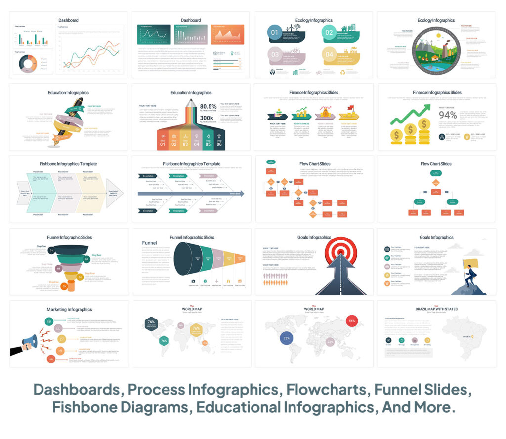 Massive Infographics PowerPoint Templates Bundle - SlideChef
