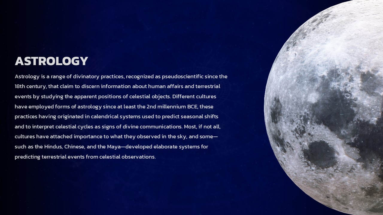 Astrology presentation template for PowerPoint and Google Slides - SlideChef