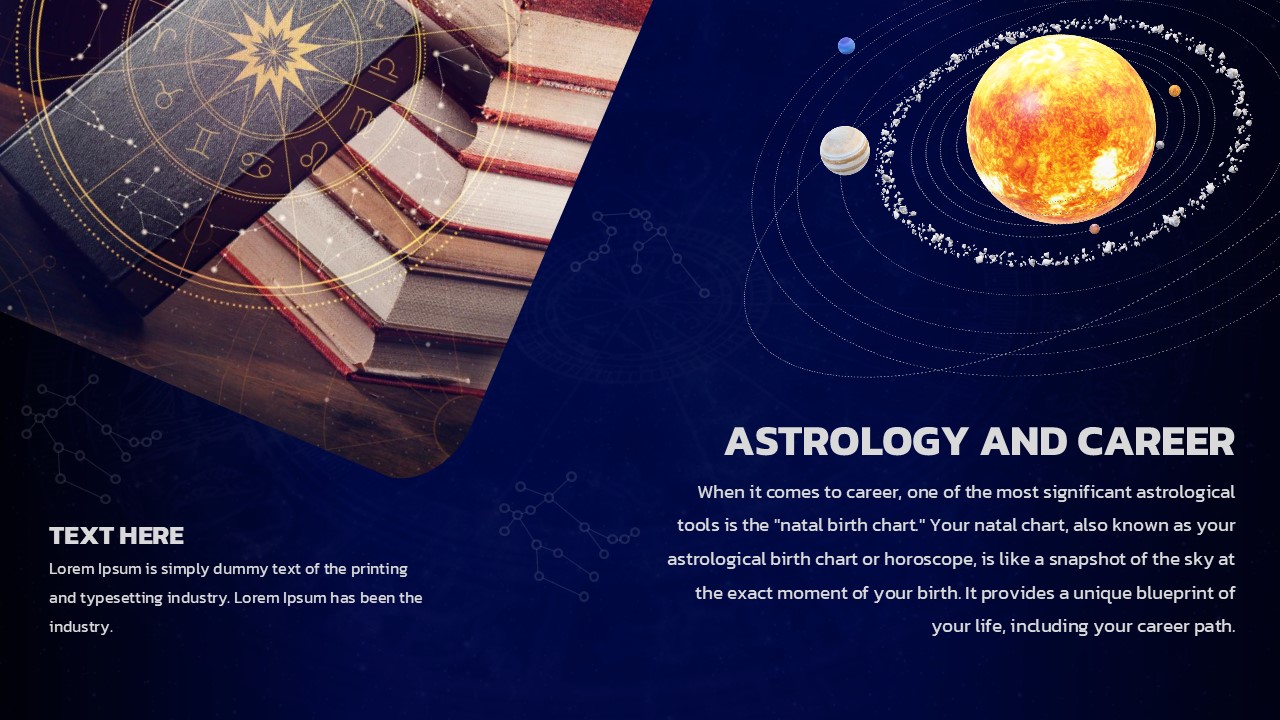 Astrology presentation template for PowerPoint and Google Slides - SlideChef