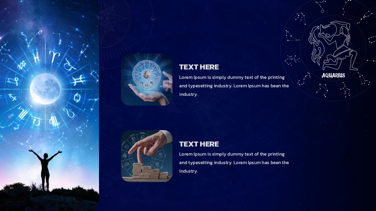 Astrology presentation template for PowerPoint and Google Slides - SlideChef