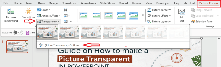 Guía rápida sobre cómo hacer que una imagen sea transparente en PowerPoint - SlideChef