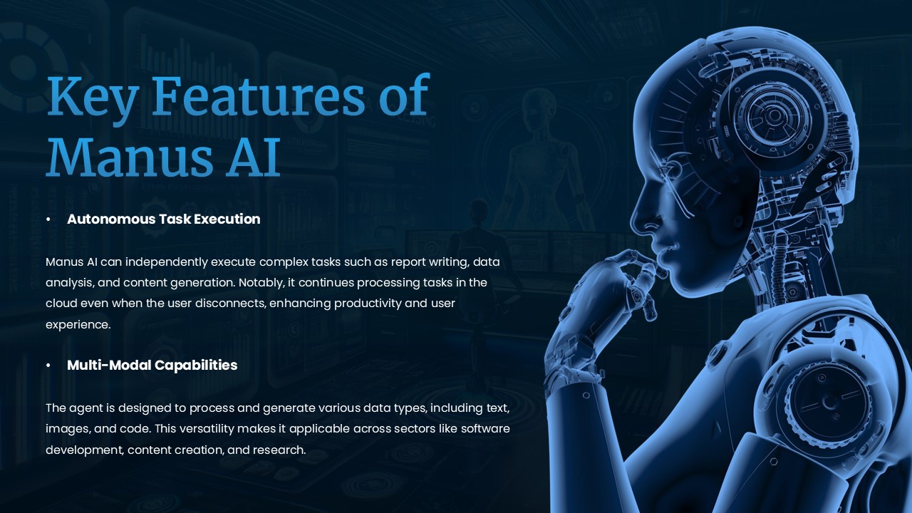 Manus AI Template | Free PPT & Google Slides - SlideChef Manus AI Template | Free PPT & Google Slides - SlideChef