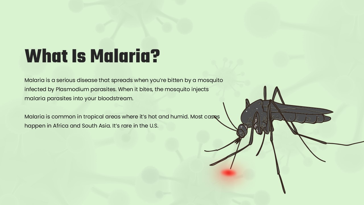 Free Malaria PowerPoint Template and Google Slides - SlideChef