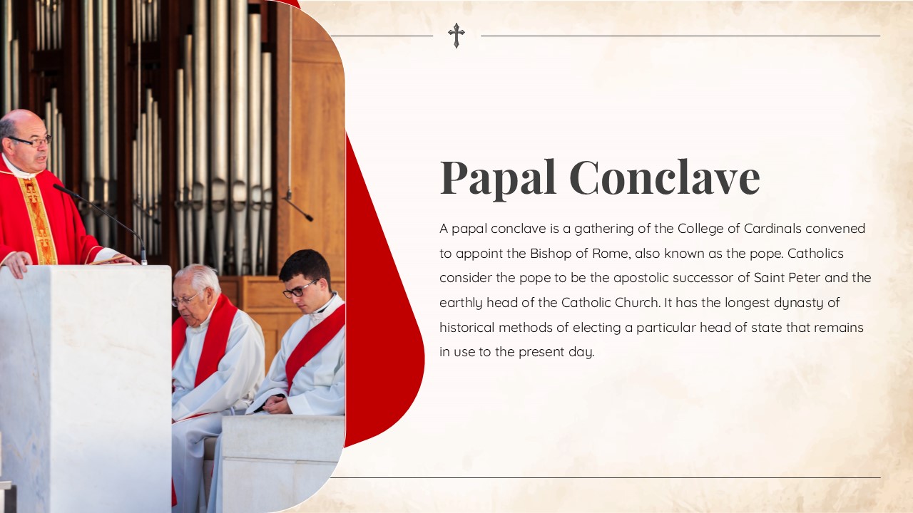 Plantilla para el Cónclave Papal - PowerPoint y Google Slides gratis - SlideChef