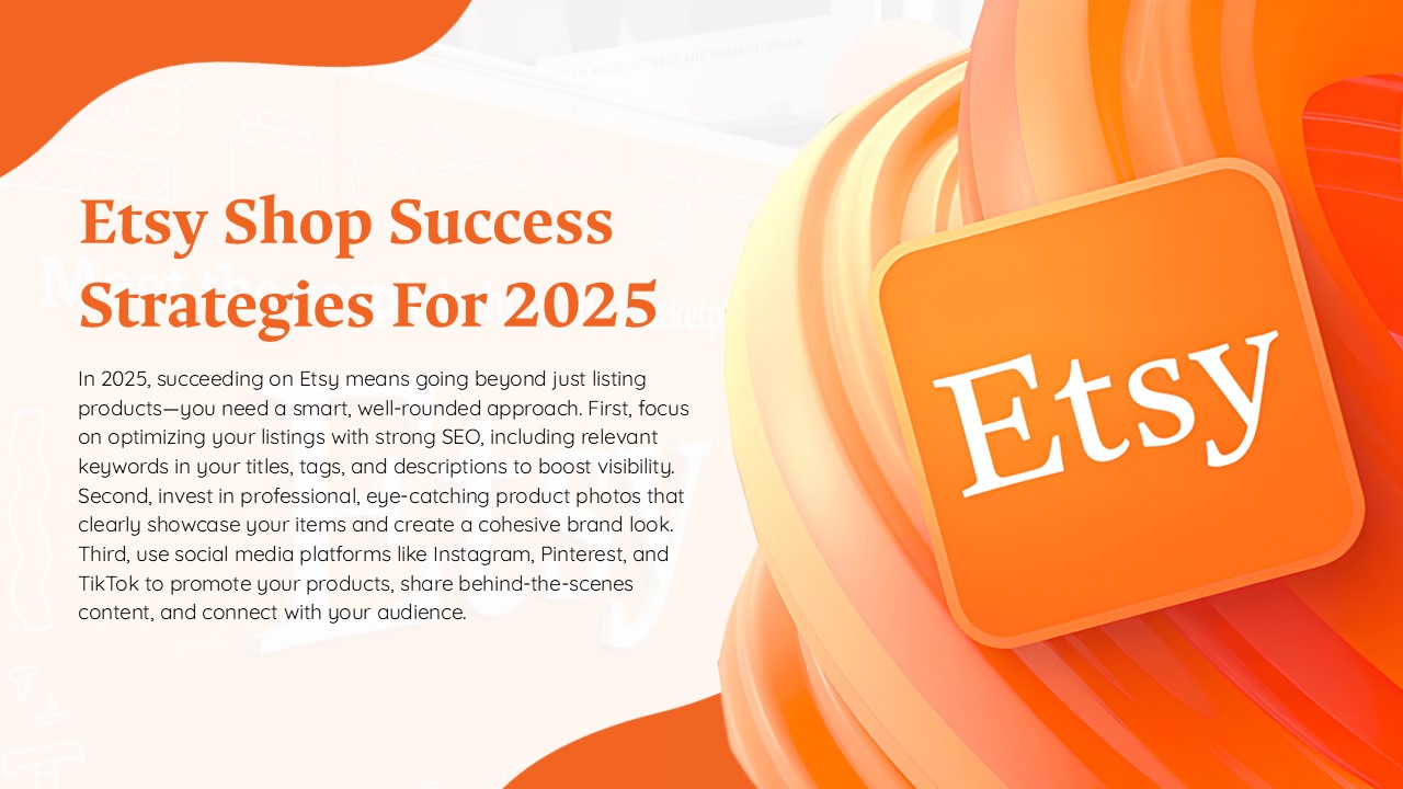 Plantilla de Etsy | Plantilla gratuita de perfil de empresa - SlideChef