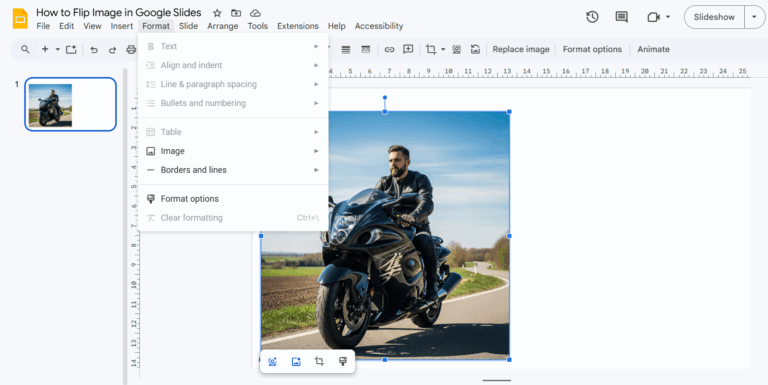 How to Flip an Image in Google Slides| Step by Step Guide to Mirror ...