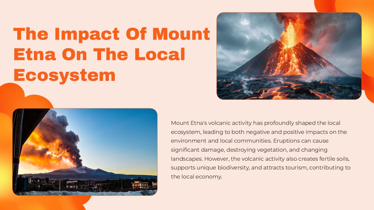 Plantilla con temática del volcán Etna - PPT y Google Slides - SlideChef