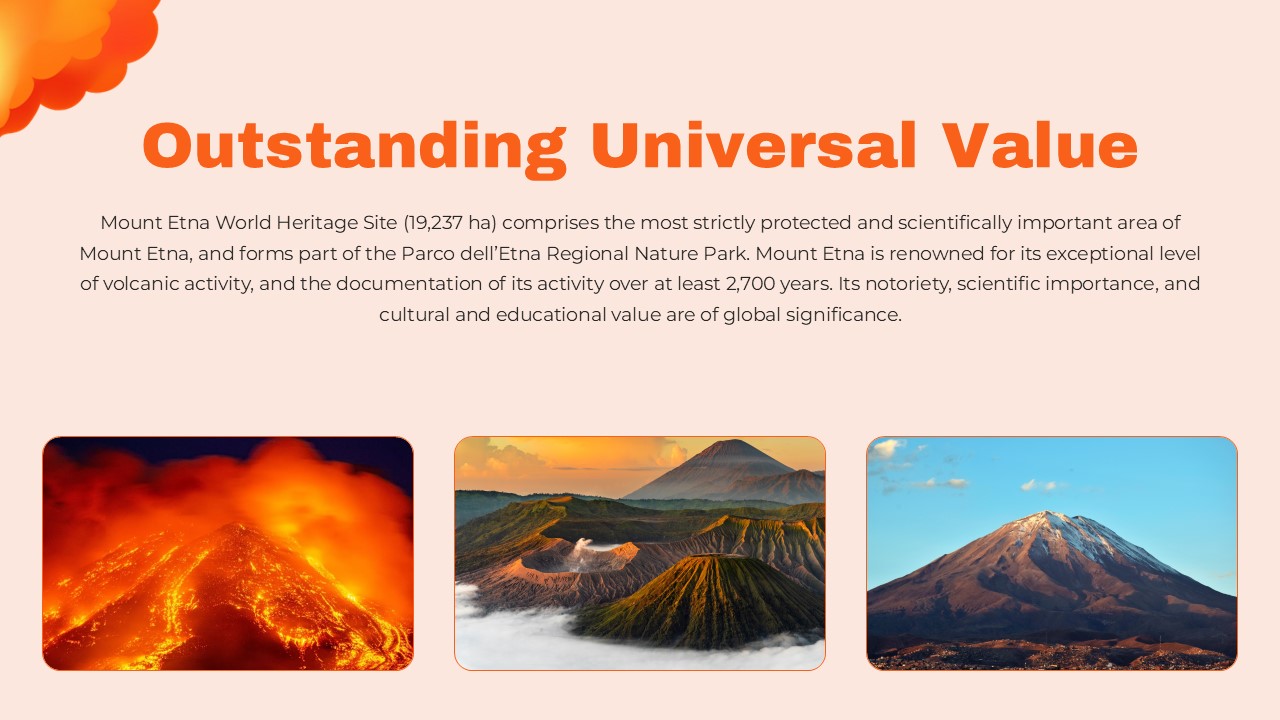 Mount Etna Volcano Themed Template – PPT & Google Slides - SlideChef