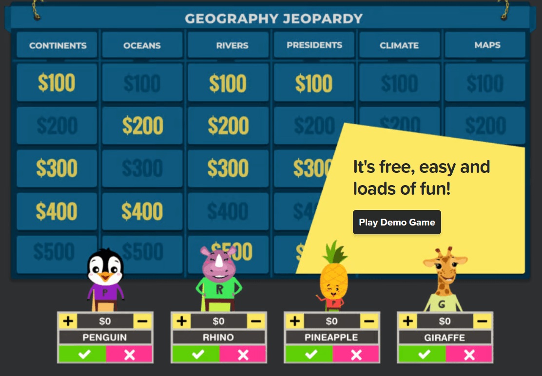 Top 10 Free Jeopardy Templates | Ultimate Jeopardy Game Maker - SlideChef