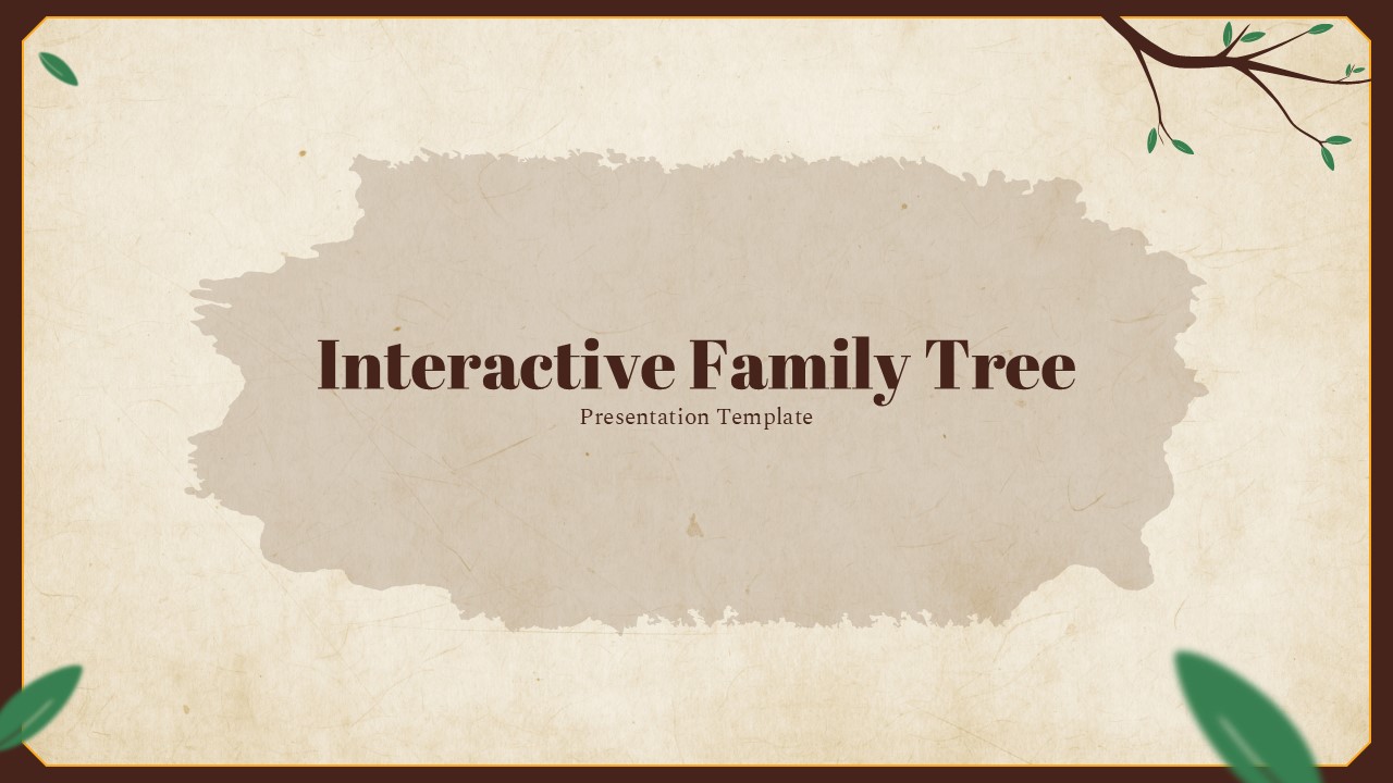 Free Family Tree Template | Interactive PPT & Google Slides - SlideChef