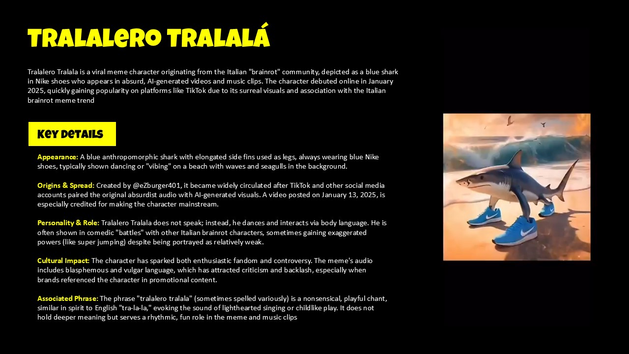 Italian Brainrot – Free PPT, Google Slides & Canva - SlideChef