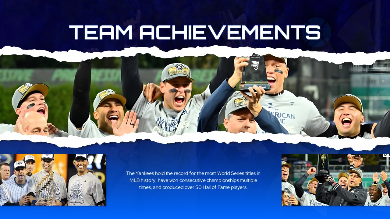 Free New York Yankees Theme PowerPoint & Google Slides - SlideChef