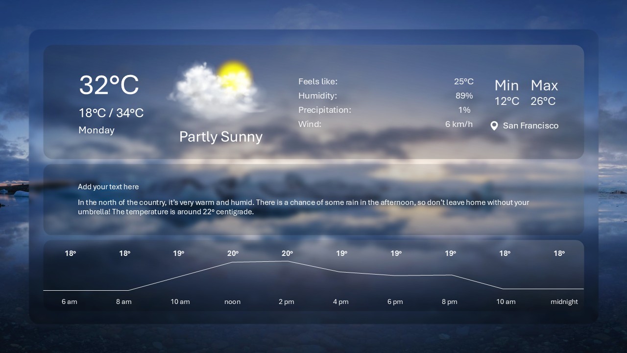 Weather Tomorrow – Free Weather Forecast Template - SlideChef
