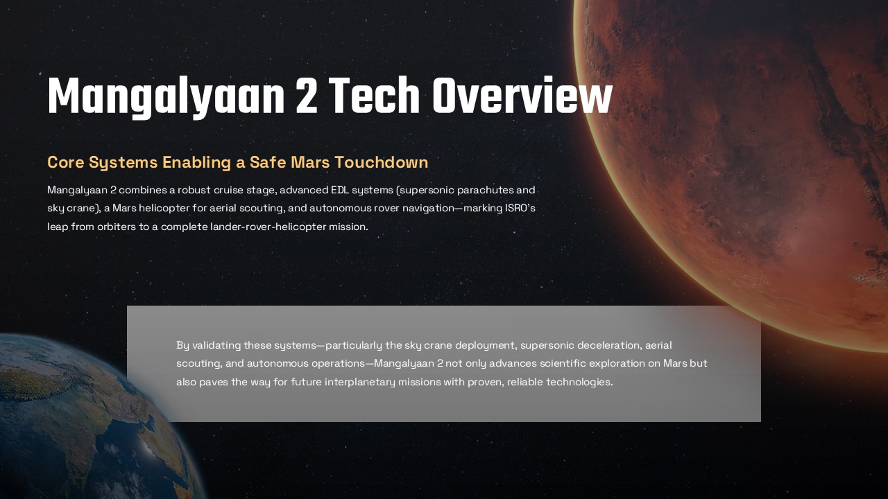 Free Mangalyaan 2 Presentation Template PPT & Google Slides - SlideChef